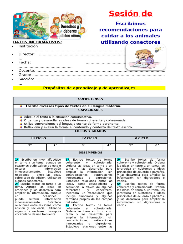 Unidocente Dia 4 Comu Escribimos Recomendaciones para Cuidar A Los Animales Utilizando ...