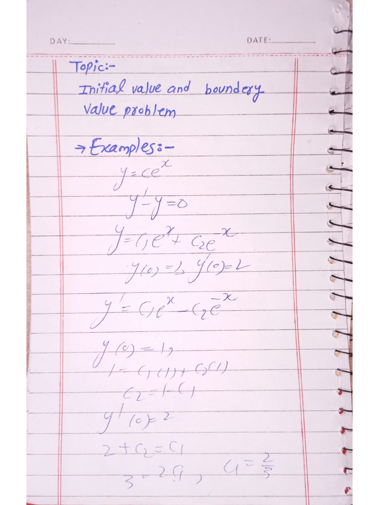 ODE Exercise 1.2 | PDF