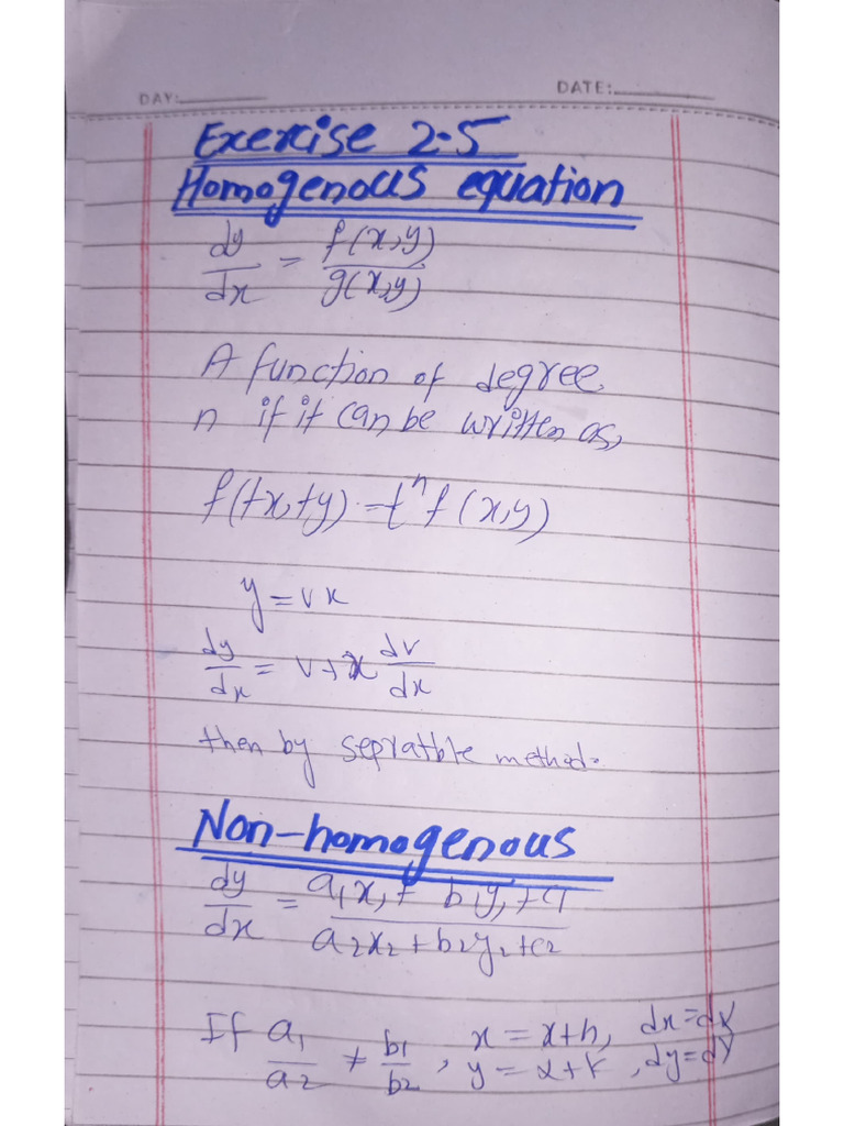 Exercise 2.5 (ODE) | PDF
