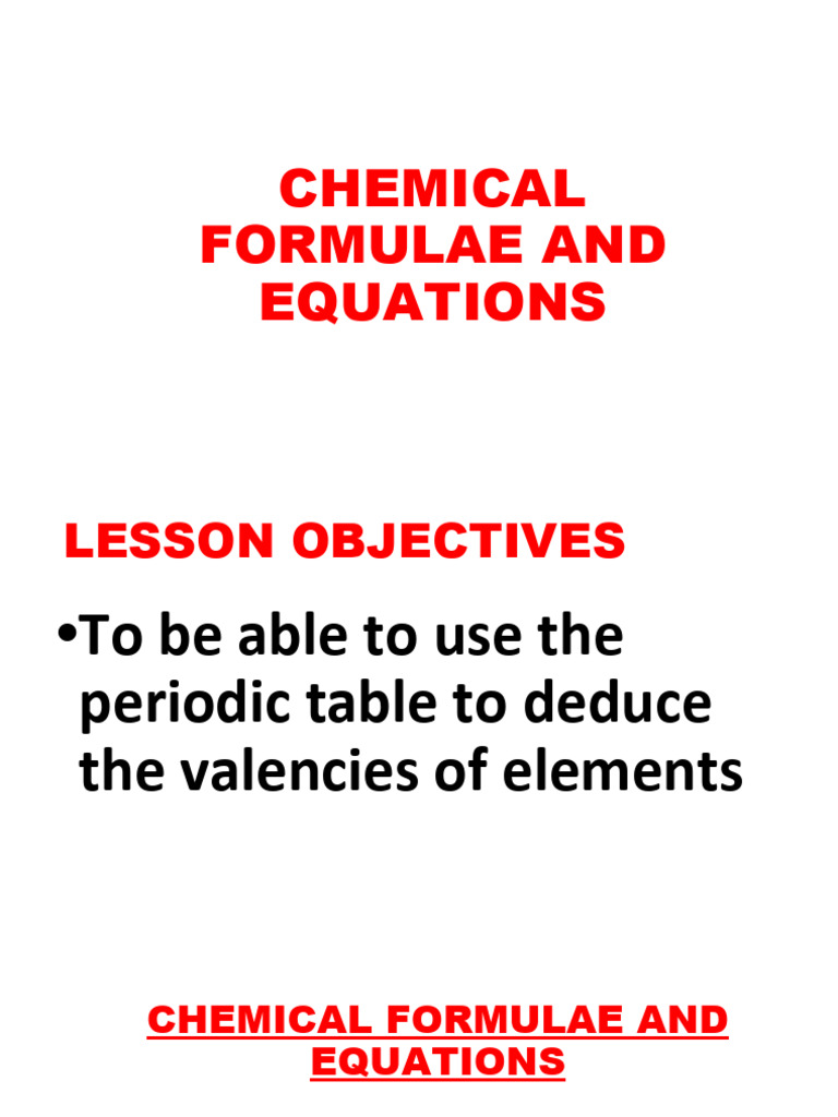 Understanding Chemical Formulae & Equations | PDF | Chemical Compounds ...