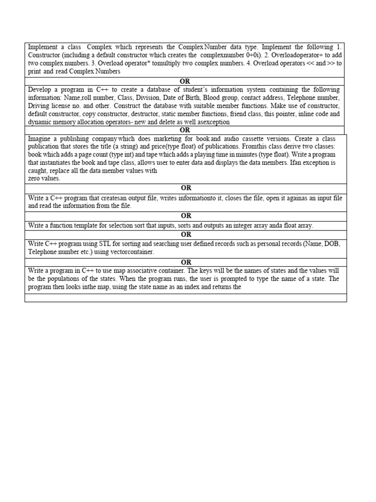 Oop Cgl Listpratical Chit Pdf Constructor Object Oriented Programming Programming