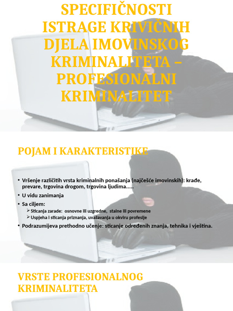 05 - Profesionalni - Kriminalitet | PDF