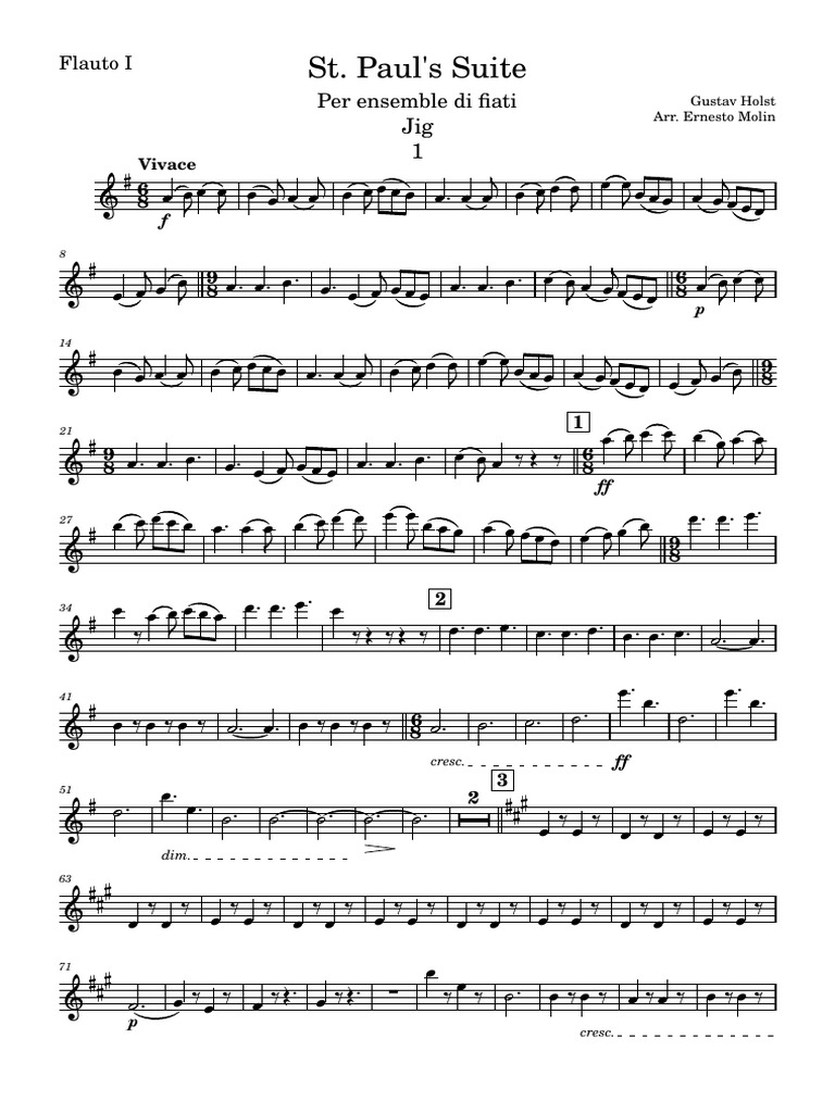 Flauto I | PDF | Music Theory | Poetics