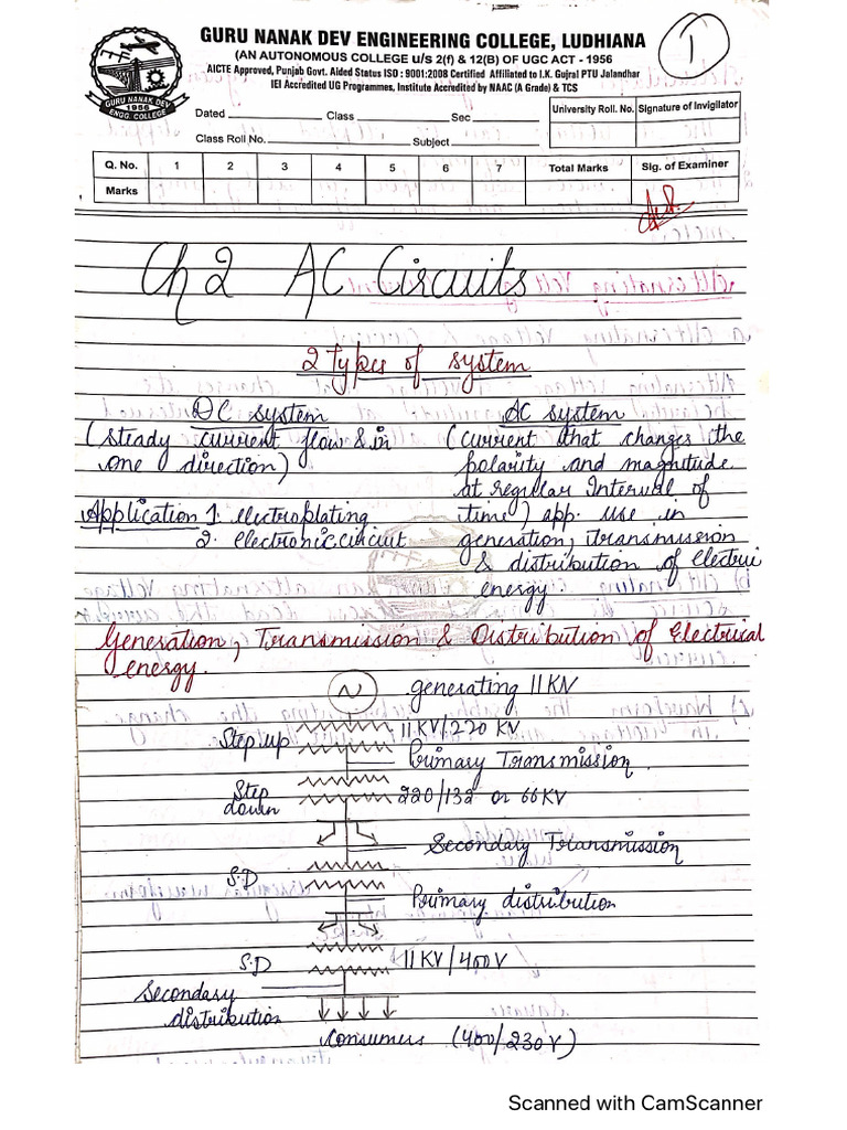 2 AC Circuits BASICS OF ELECTRICAL ENGINEERING | PDF