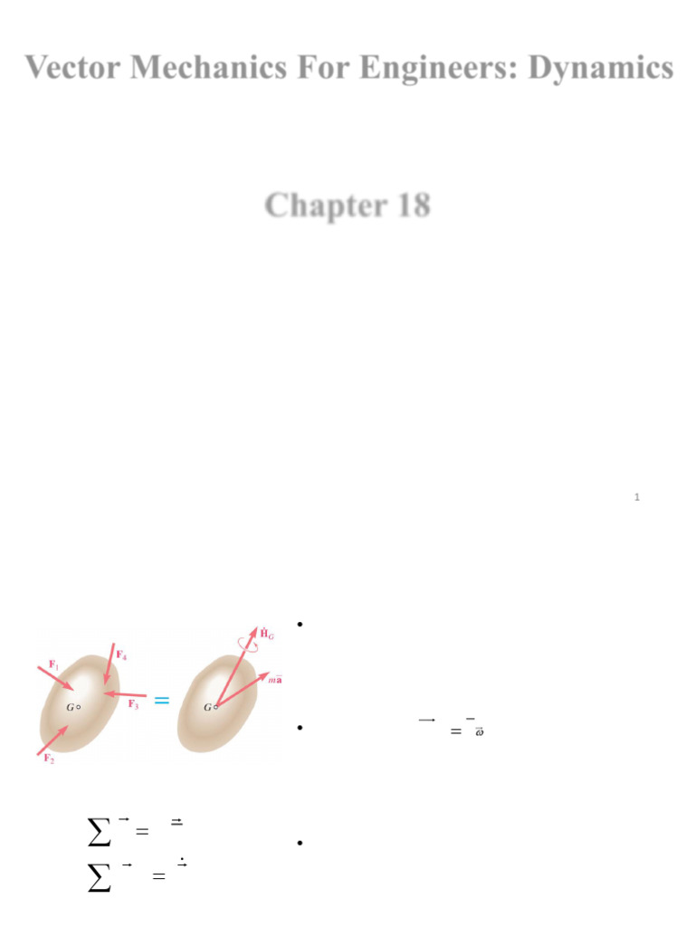 Ch18 - 3D Kinetics of Rigid Body | PDF | Rotation | Angular Momentum