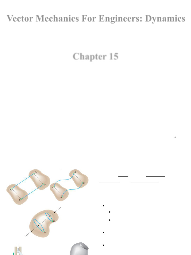 Ch15 - Kinematics of Rigid Bodies | PDF | Acceleration | Rotation Around A Fixed Axis