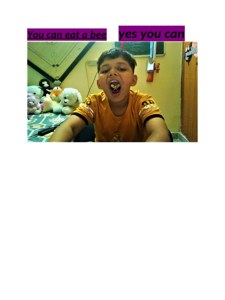 you can eat a bee | PDF