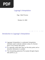 Lagrange's Interpolation - Solved Example Problems | PDF | Interpolation | Mathematics Of Computing