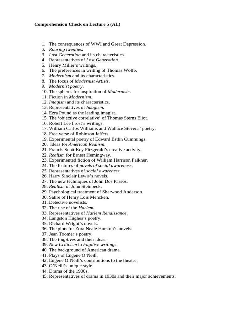 American Literature: Key Movements & Figures | PDF
