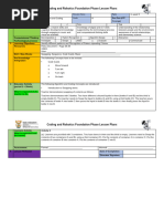 Grade 1 Robotics Lesson Plan | PDF | Lesson Plan | Learning