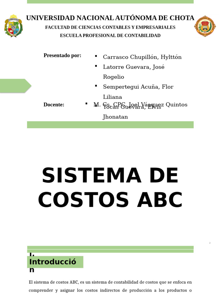 SISTEMA DE COSTEO ABC | PDF | Business | Costo