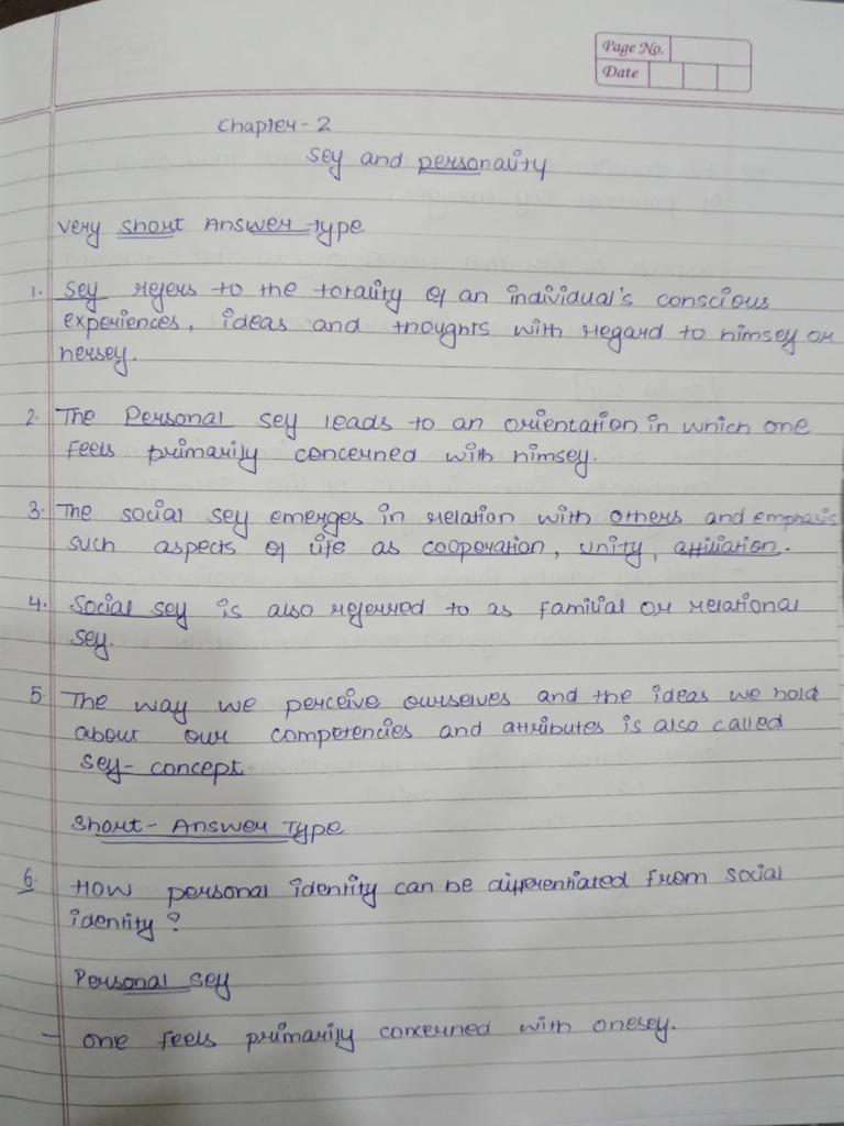 CHAPTER 2 PSYCHOLOGY | PDF