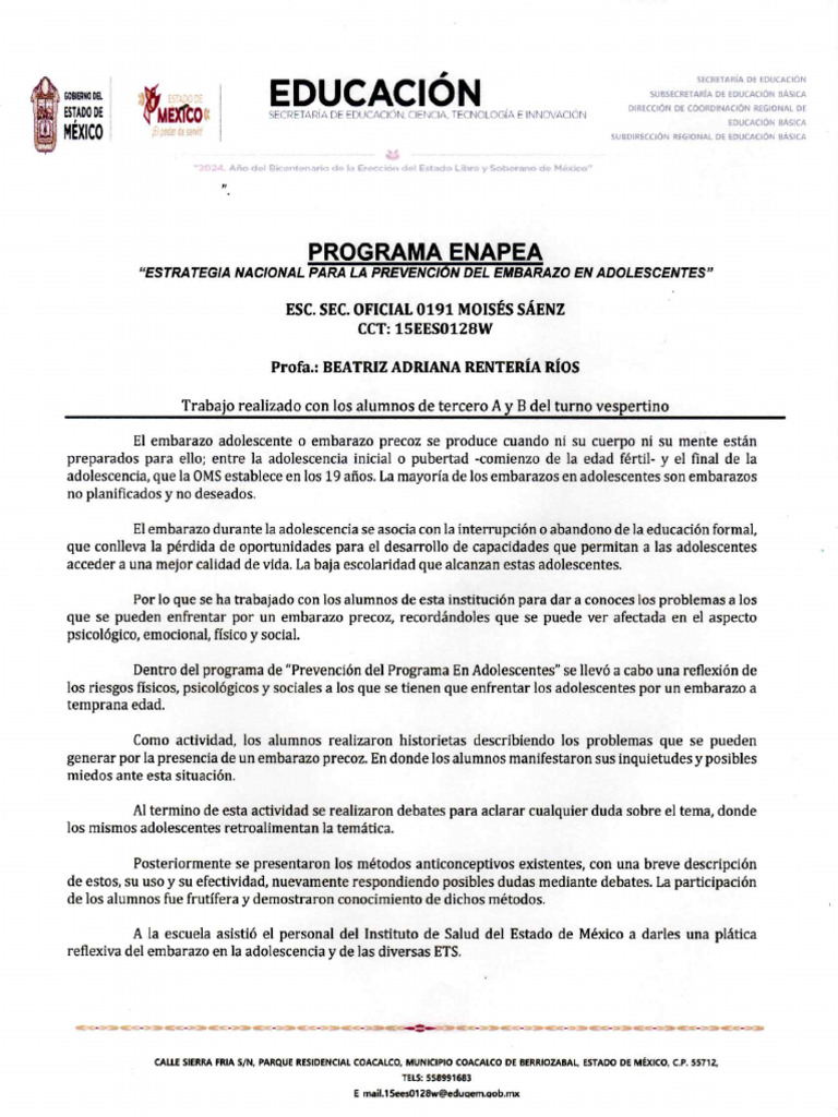 Programa Enapea 15ees0128w | PDF