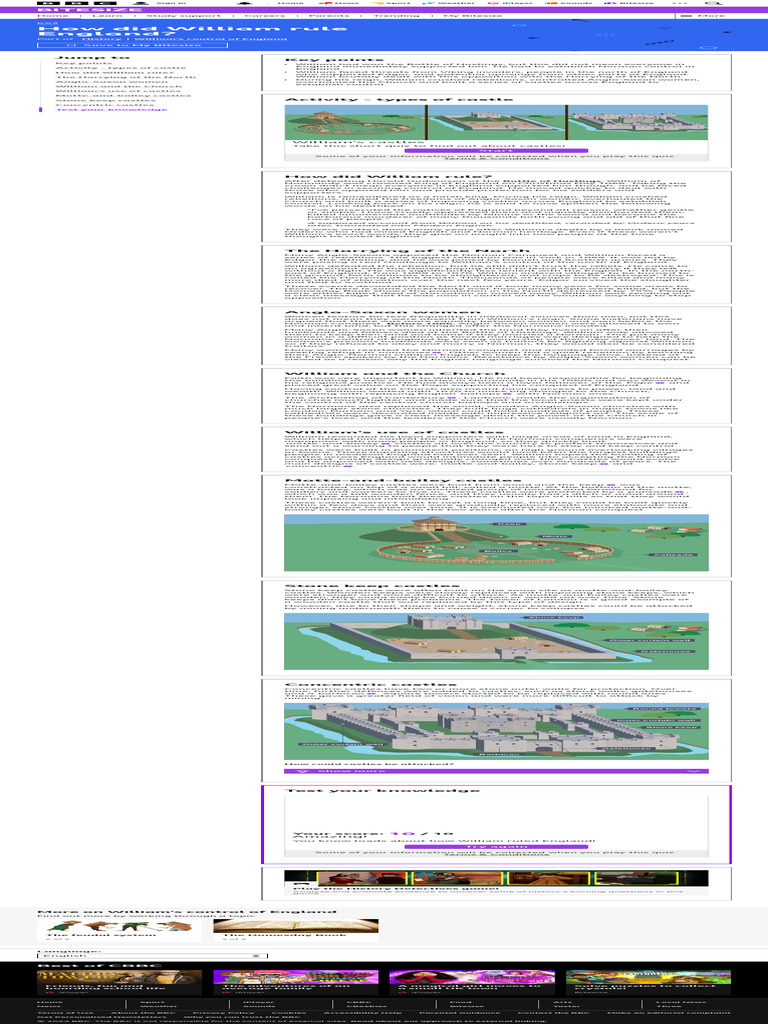 William the Conqueror's Control of England | PDF | Bbc | Television Broadcasting Companies Of ...