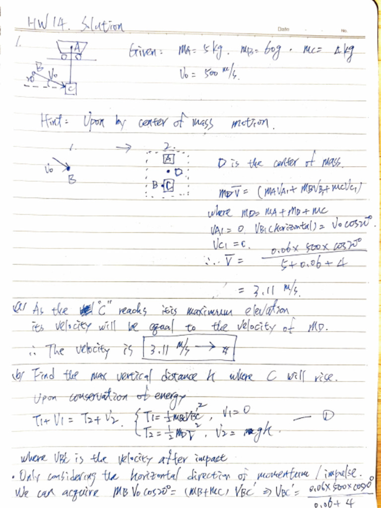 CH14 HW Solutions | PDF