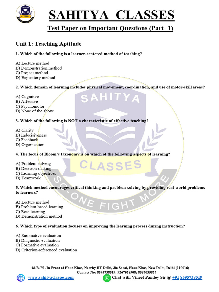 Mixed Pyq Question Paper With Answer Key Part-1 | PDF | Statistics ...