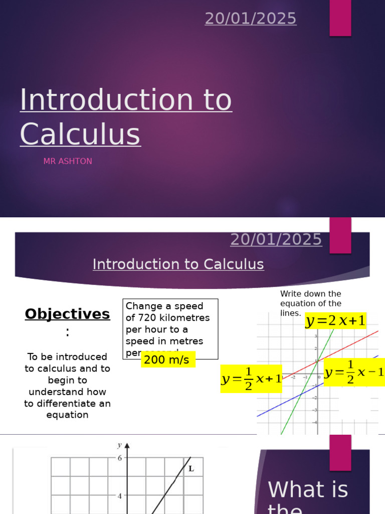 Introduction to Calculus Basics | PDF | Gradient | Tangent
