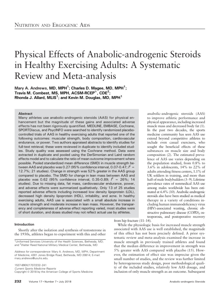 physical_effects_of_anabolic_androgenic_steroids.5 | PDF | Systematic ...