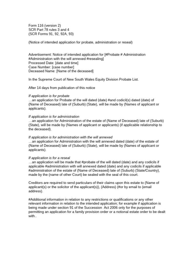 Ucpr Form 116 v2 0 | PDF