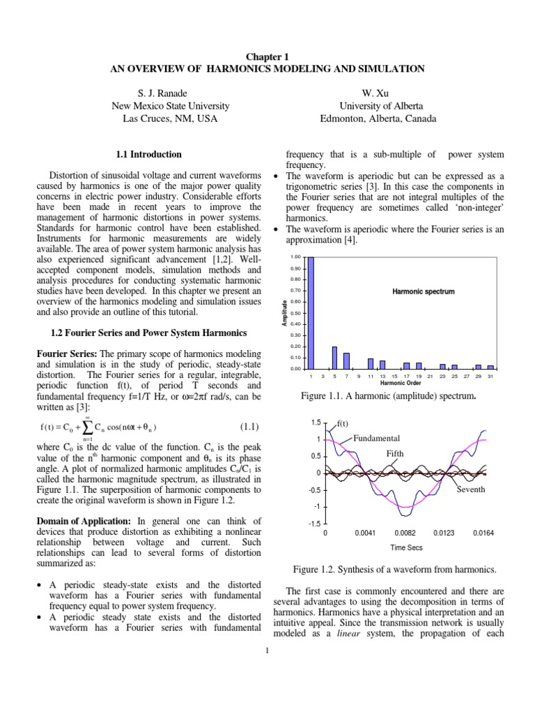 An Overview of Harmonics Modeling and Simulation | PDF
