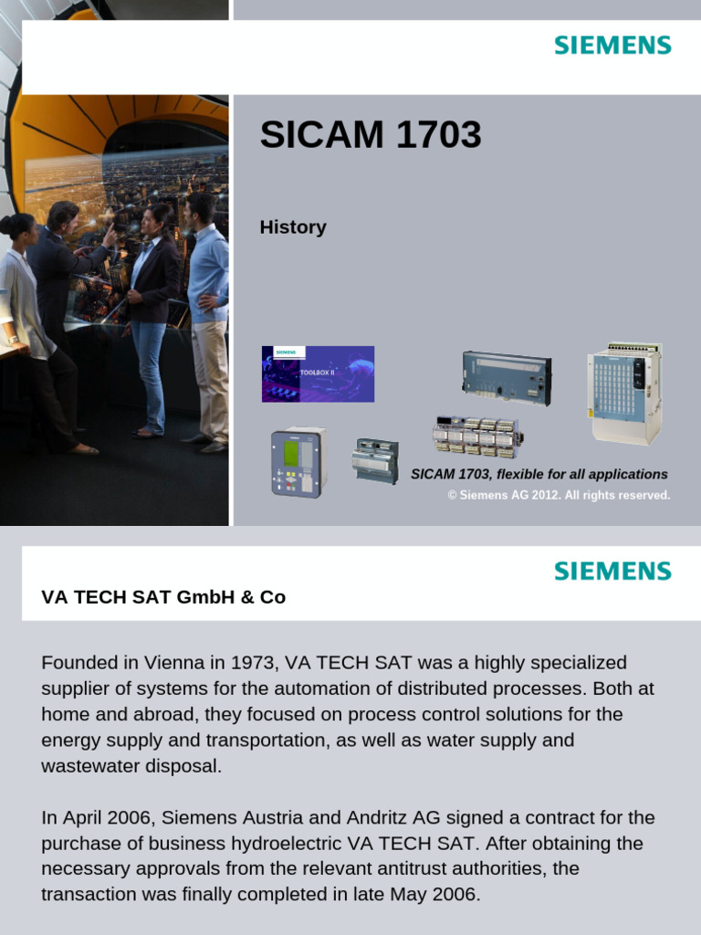 01-Sicam 1703-History | PDF | Siemens | Automation