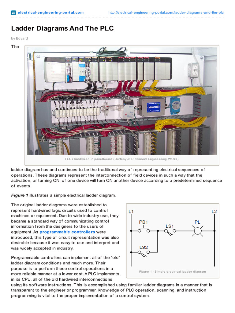 Ladder Diagrams and The PLC | PDF | Programmable Logic Controller | Electrical Engineering