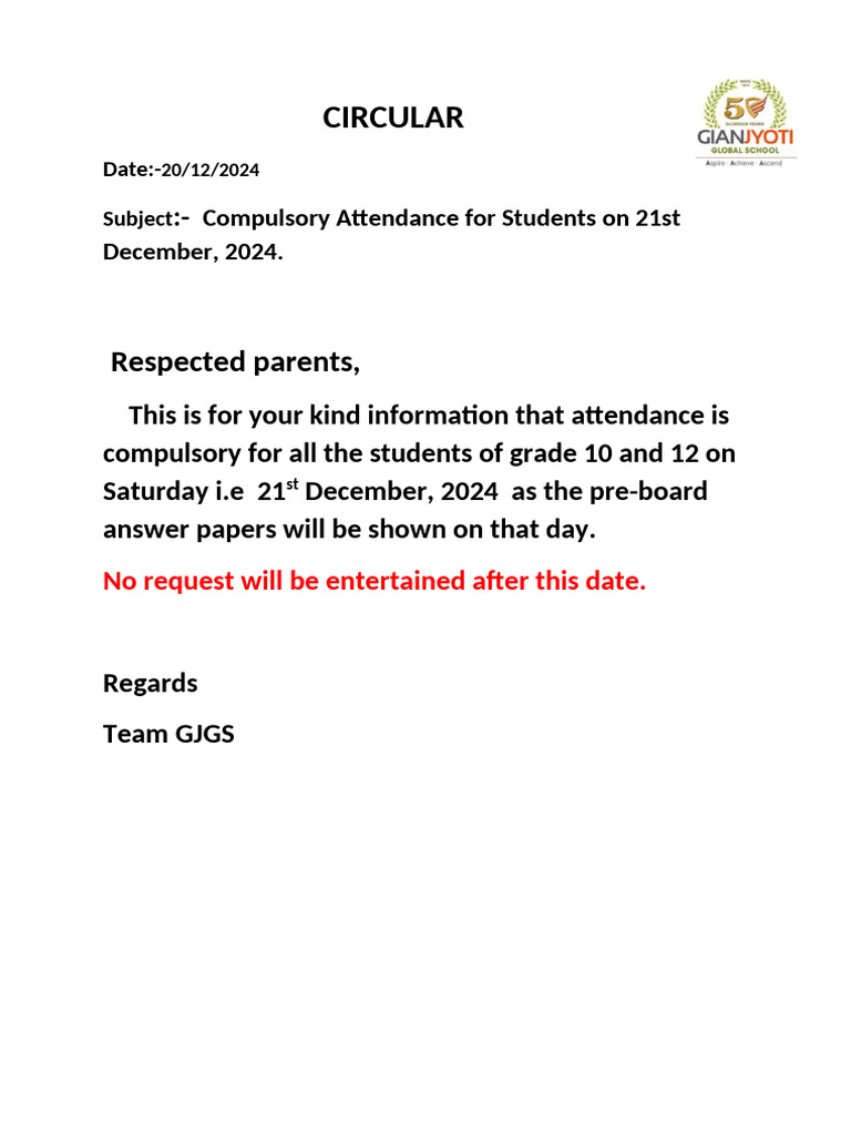 Compulsory Attendance | PDF