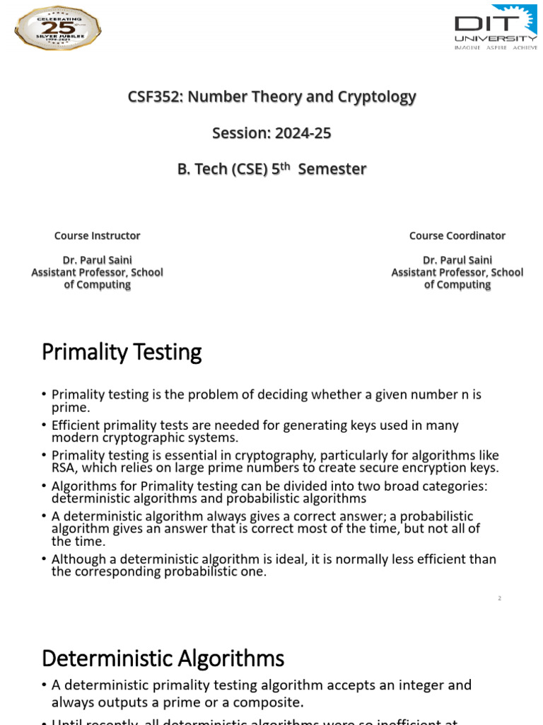 unit 4 | PDF | Prime Number | Cryptography