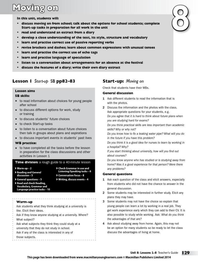 Teacher's Guide: Student Future Choices | PDF | Subject (Grammar) | Verb