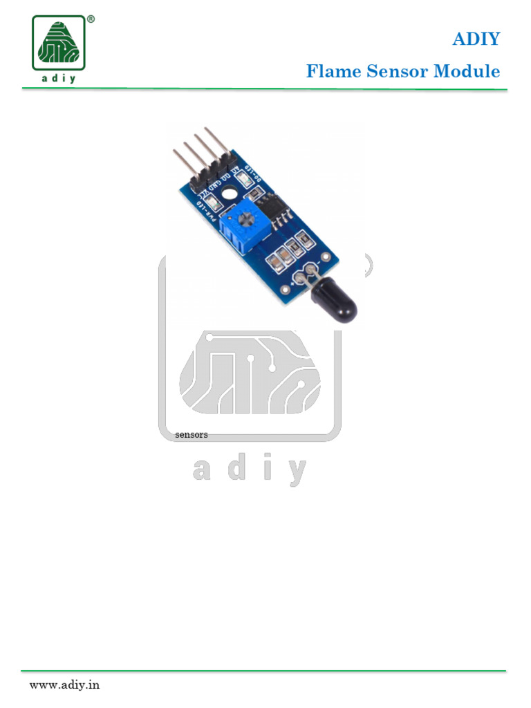 A132002 - Flame Sensor Module LM393 - Datasheet | PDF | Sensor ...