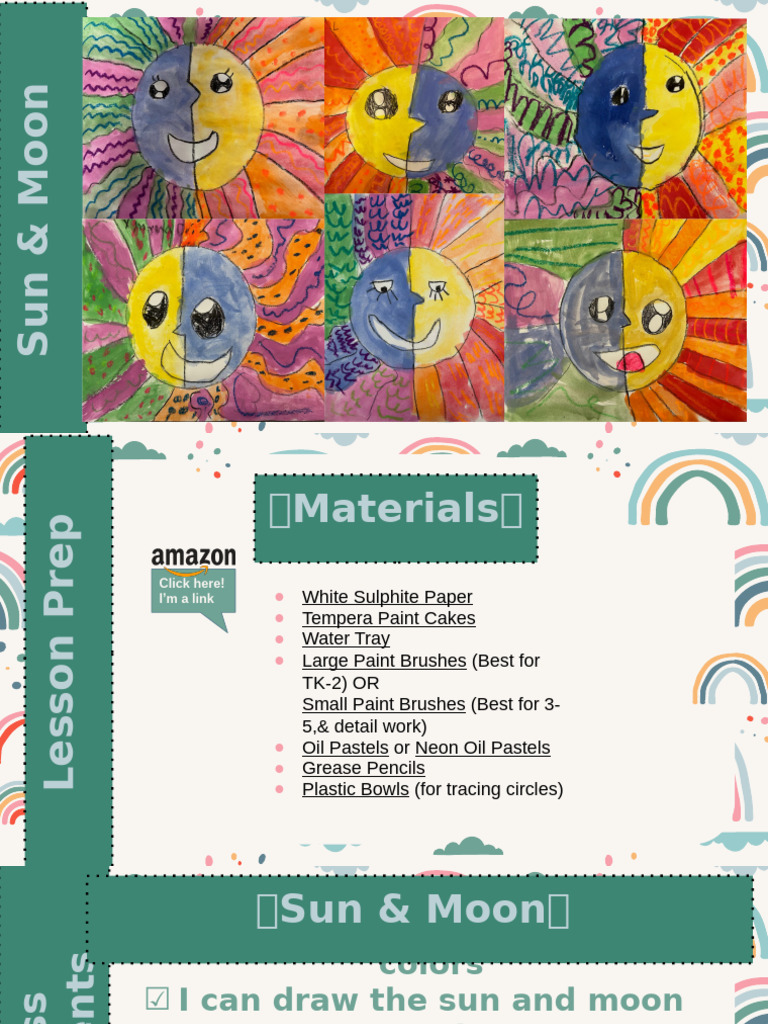 Sun & Moon: Warm vs. Cool Colors | PDF