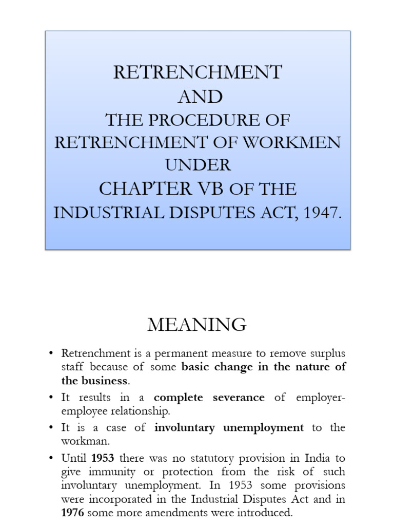 retrenchment | PDF | Employment | Pension