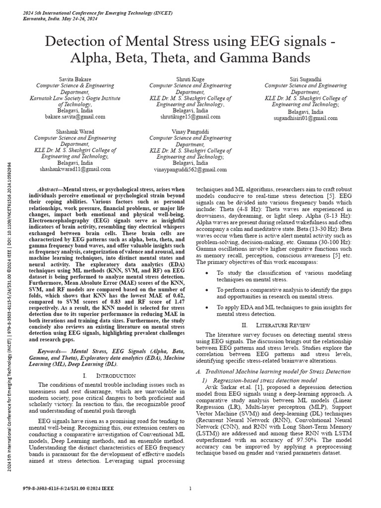 Detection of Mental Stress Using EEG Signals - Alpha Beta Theta and ...