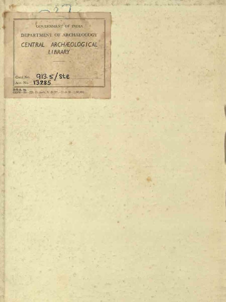 Innermost Asia Vol 1, by Sir Aurel Stein | PDF