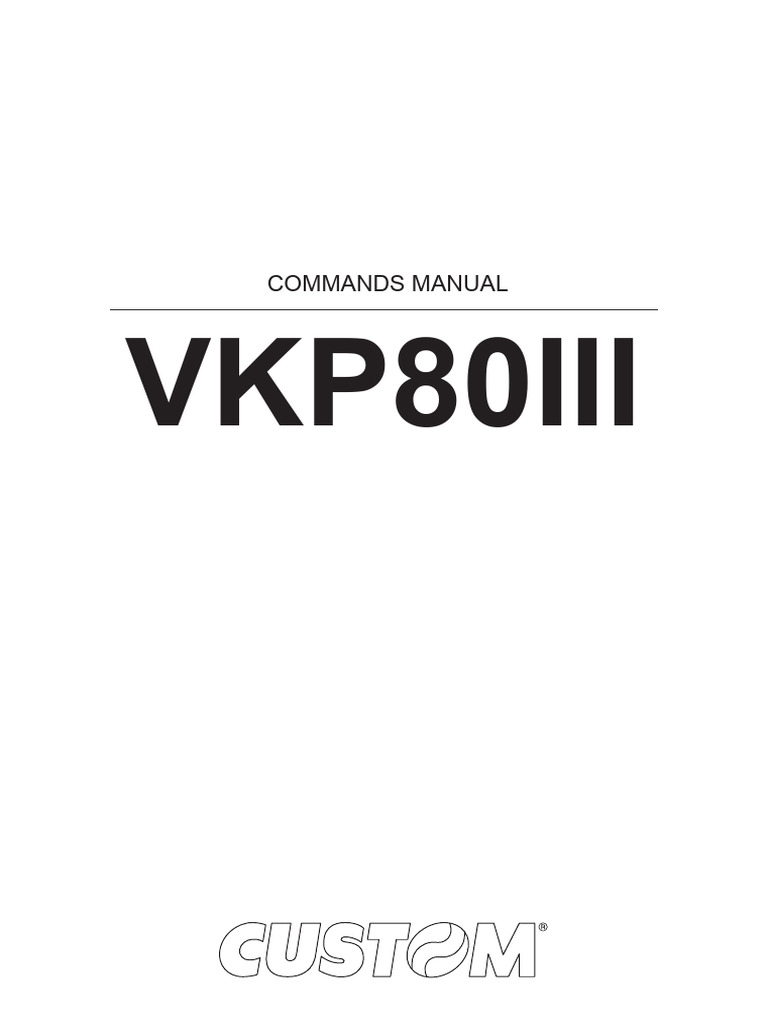 Vkp80iii Protocol | PDF | Qr Code | Computing