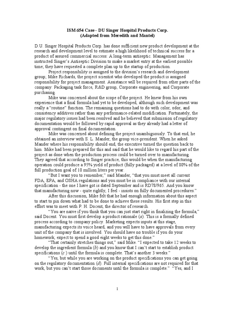 DU Singer Case | Download Free PDF | Specification (Technical Standard ...