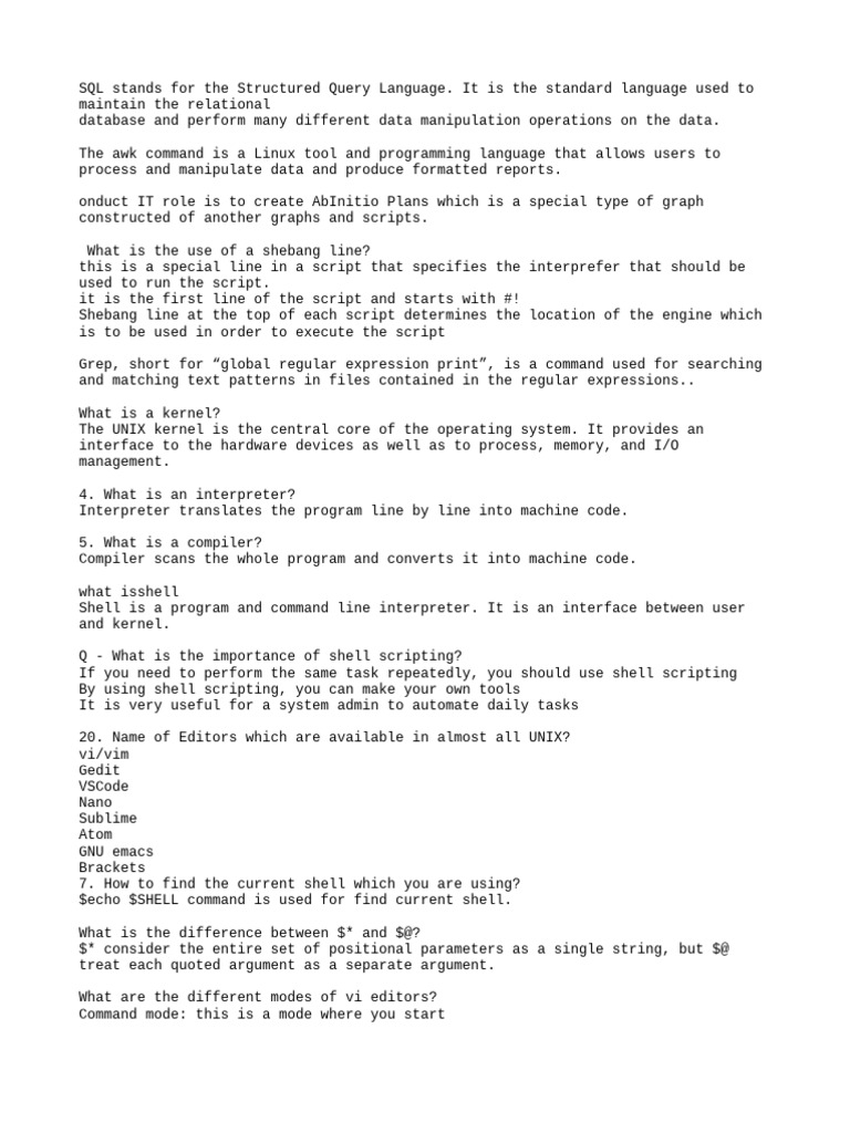 Notesall Pdf Scripting Language Shell Computing 7296