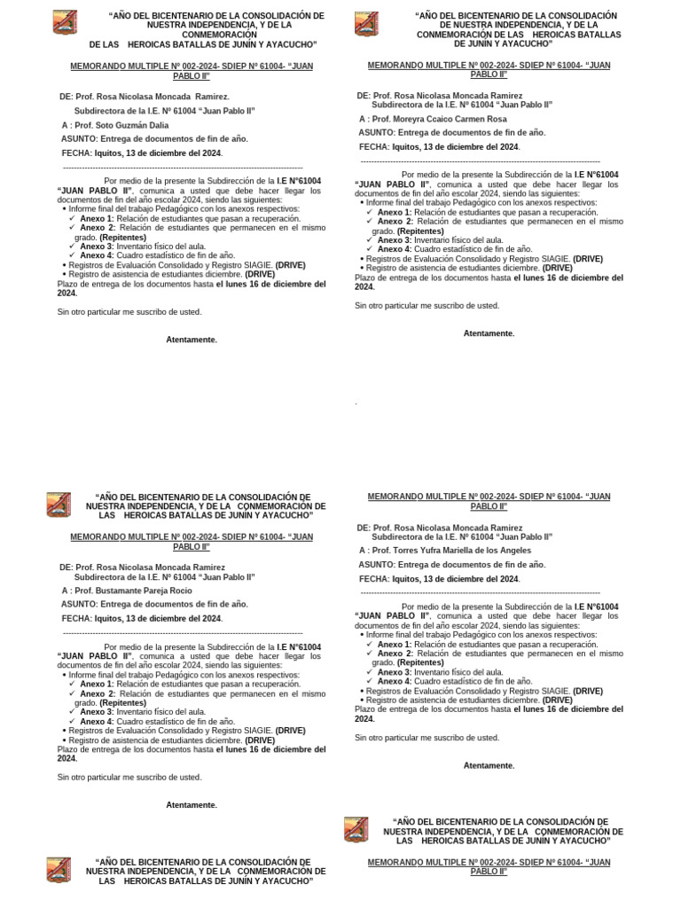 Memo Multiple 002 - 2024turno Tarde 1 | PDF