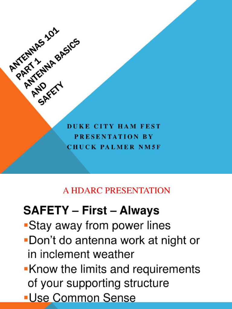 68042337 Antenna 101 Antenna Basics and Safetry | PDF