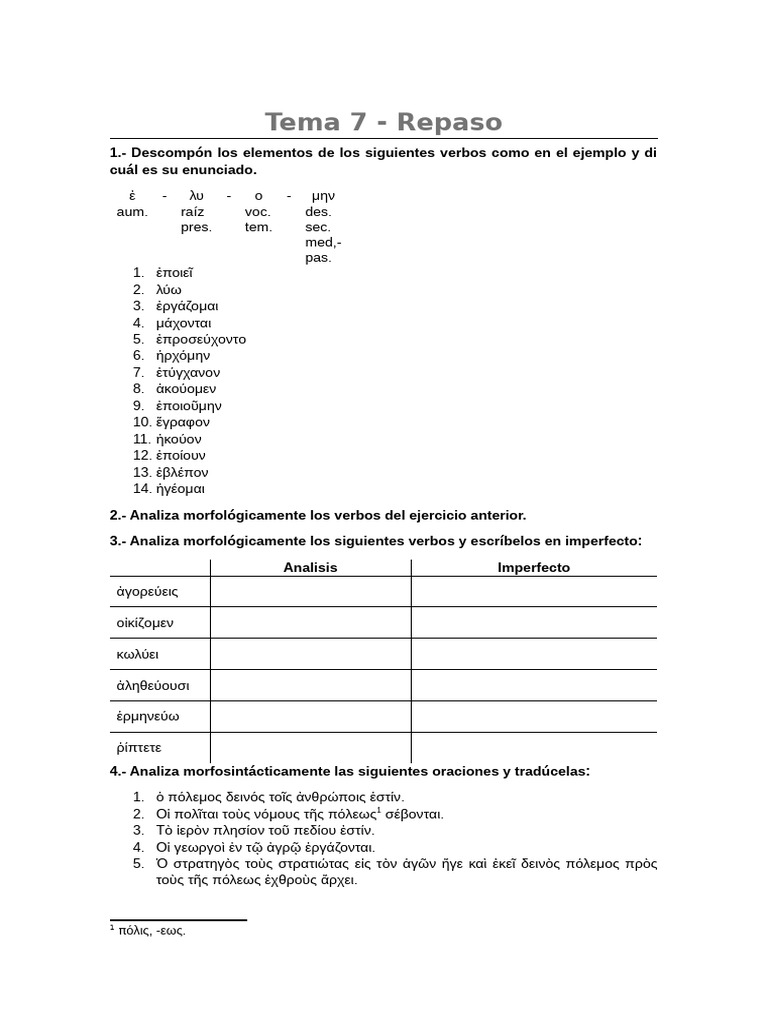 Tema 7 - Repas | PDF