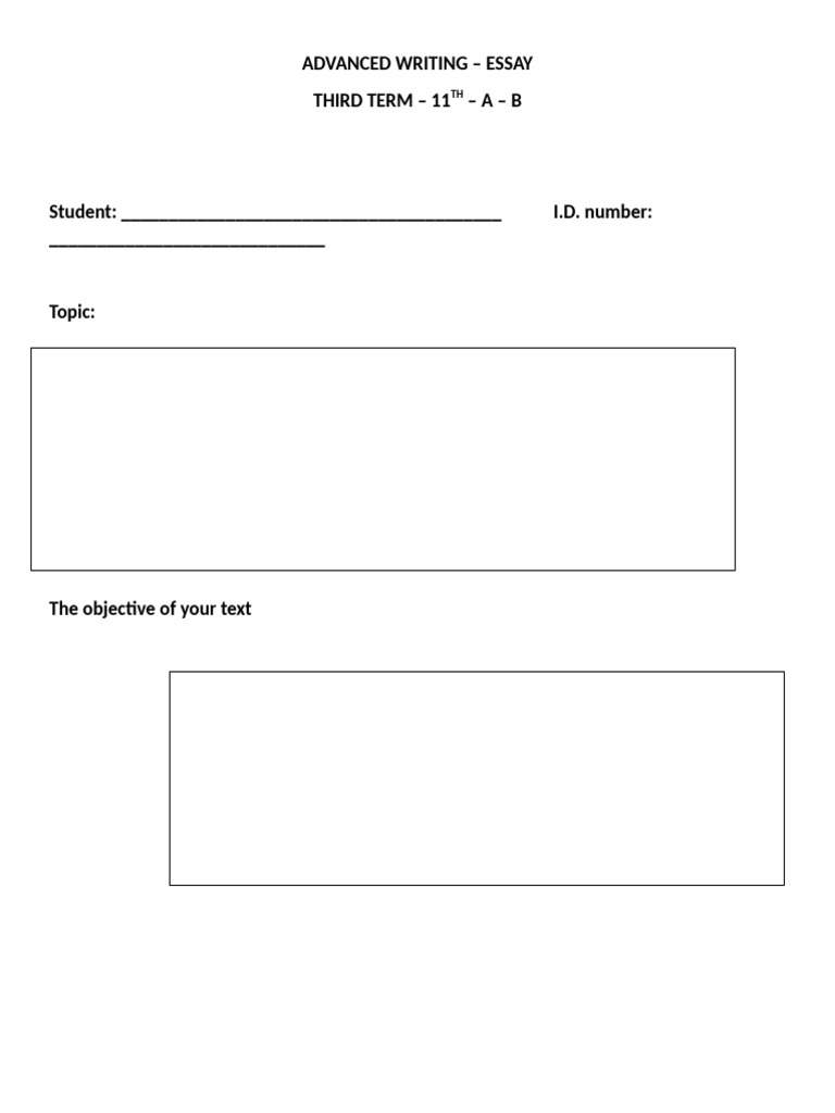 Advanced Essay Writing Guide | PDF