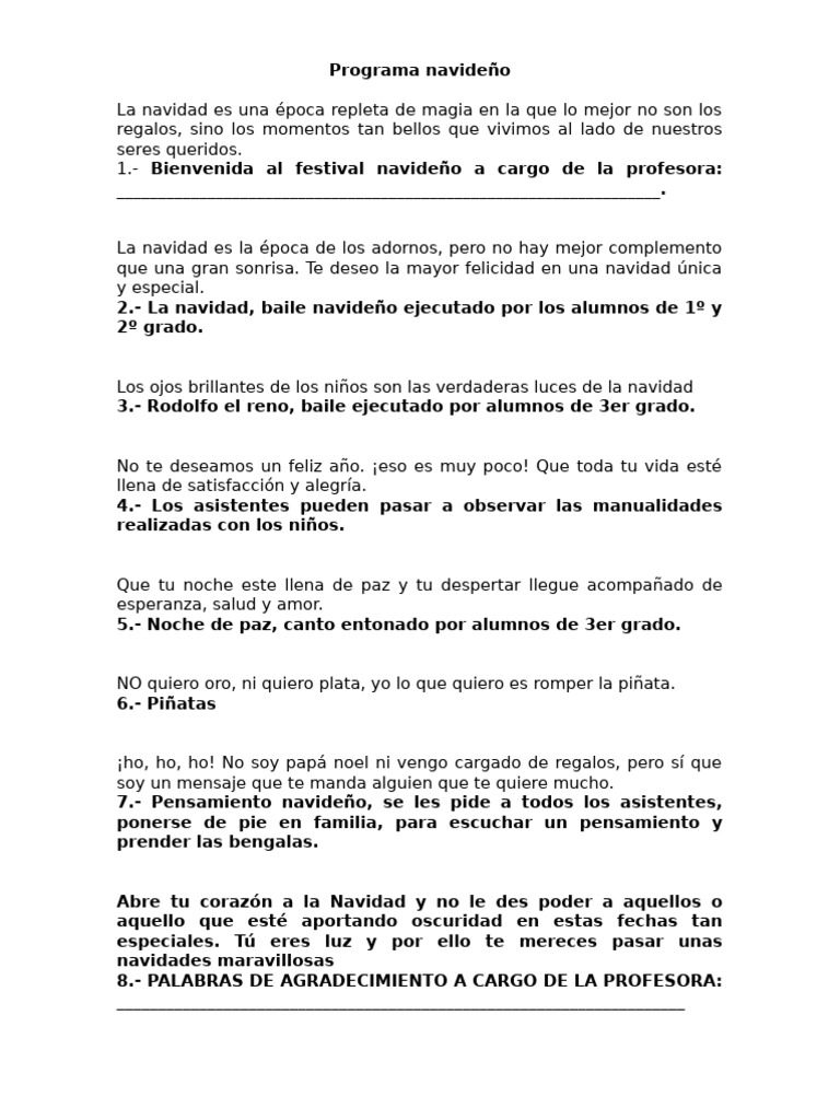 Programa Navideño | PDF