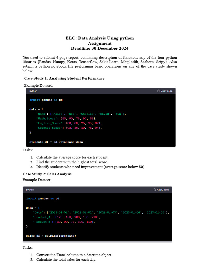 ELC Assignment | PDF