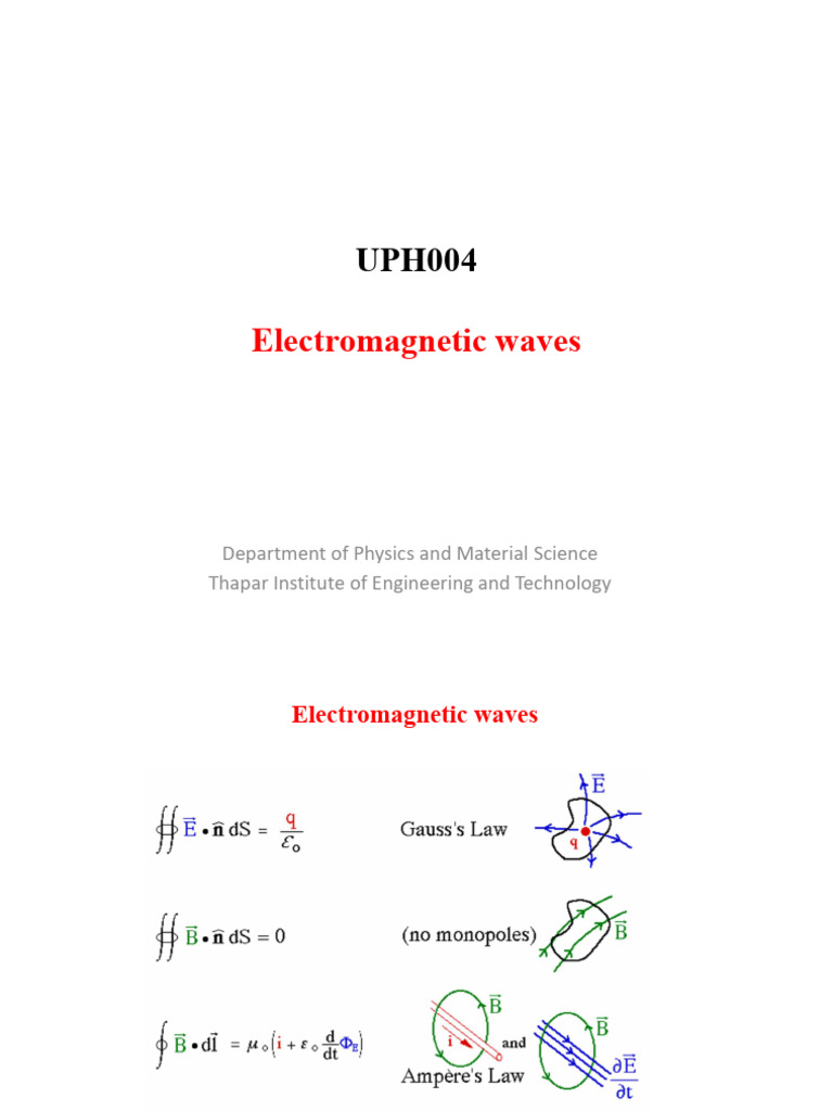 EM Waves 4 | PDF | Electrical Resistivity And Conductivity | Waves
