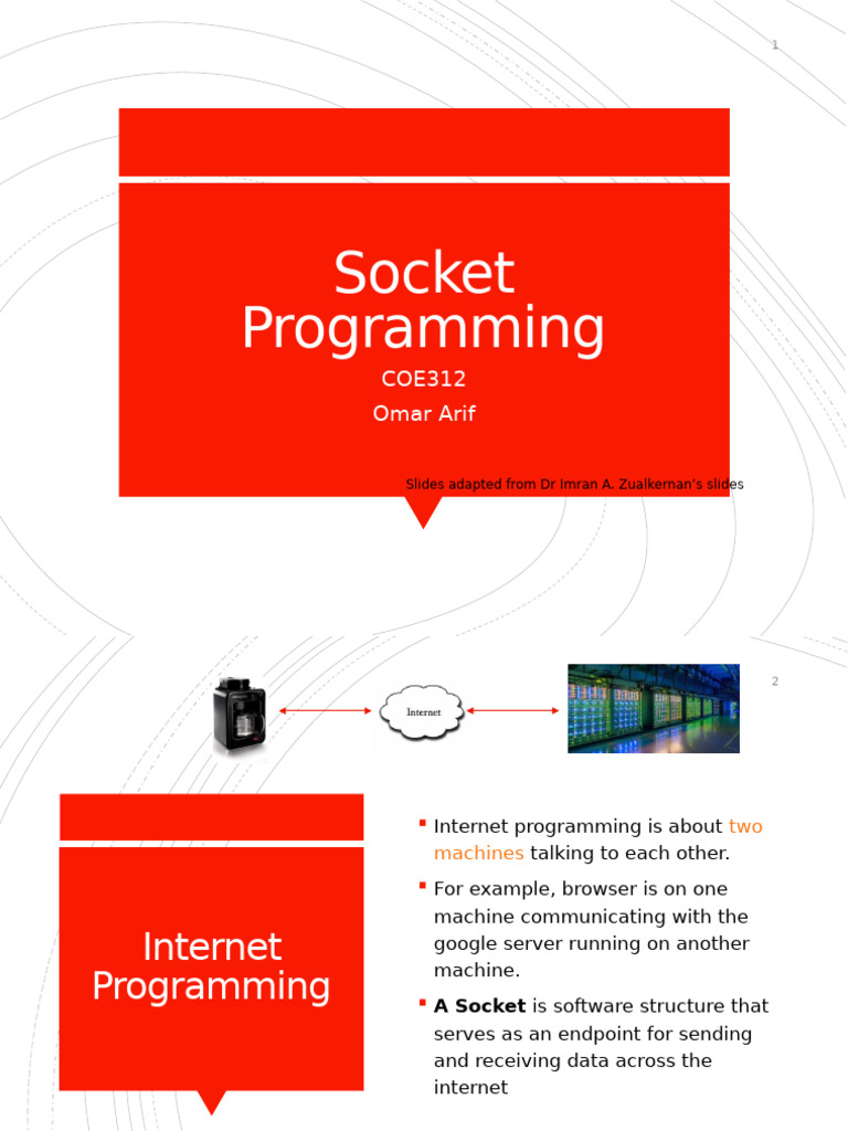 5-COE312 - Socket Programming | PDF | Port (Computer Networking) | Network Socket