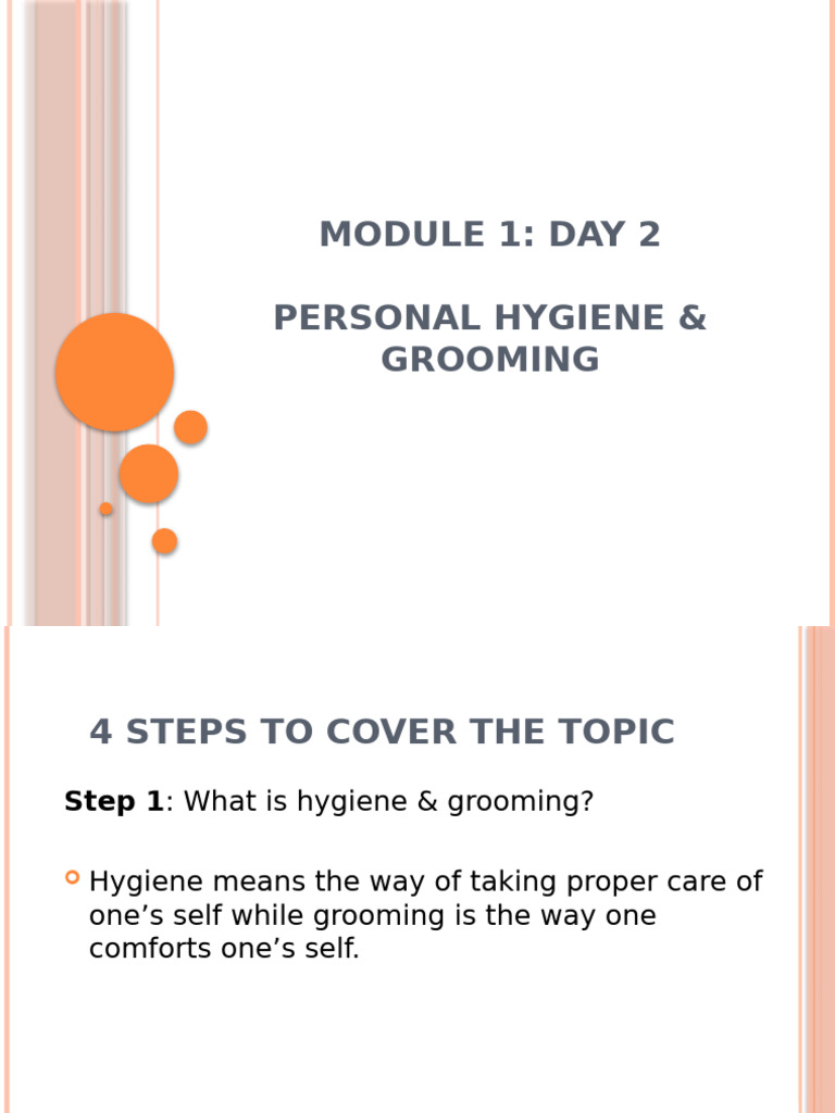 Personal Hygiene & Grooming Essentials | PDF