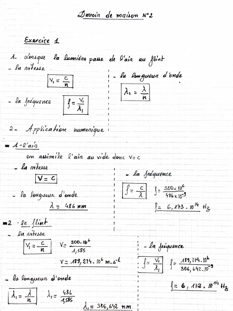 Devoir de Maison N°2 | PDF