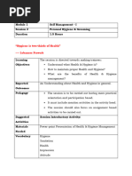 Personal Hygiene Toolbox Talk Guide | PDF | Hygiene | Wash