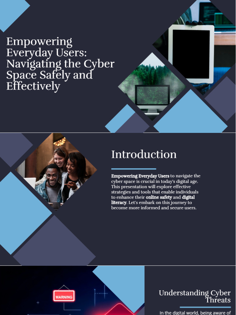 Slidesgo Empowering Everyday Users Navigating The Cyber Space Safely ...