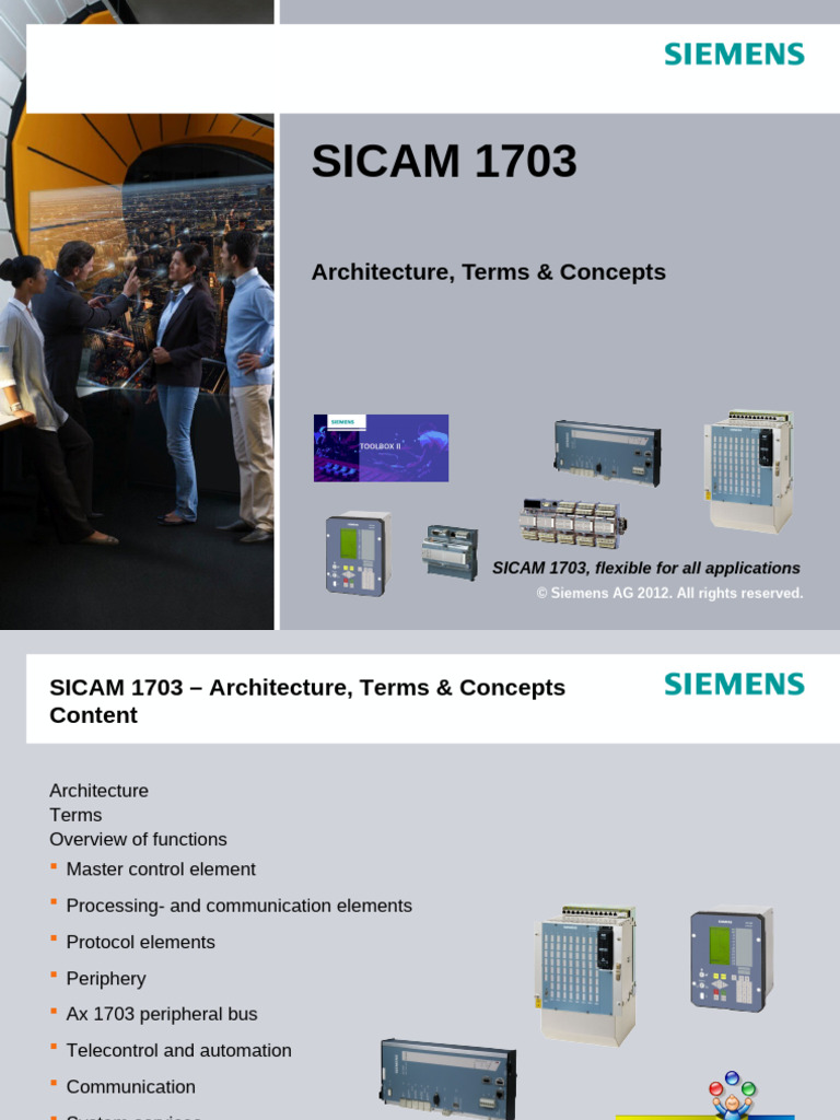 SICAM 1703: Architecture & Concepts Guide | PDF | Ethernet | Network ...